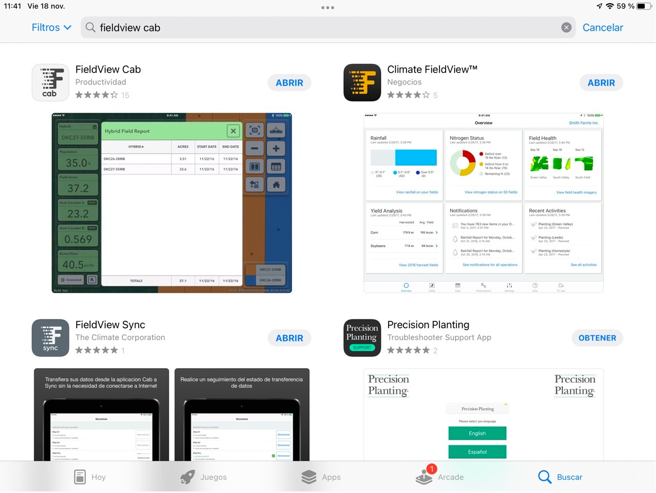 Cómo realizar la sincronización de FieldView™ Cab app