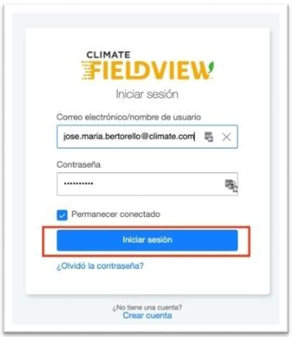 Cómo crear tu cuenta en FieldView™